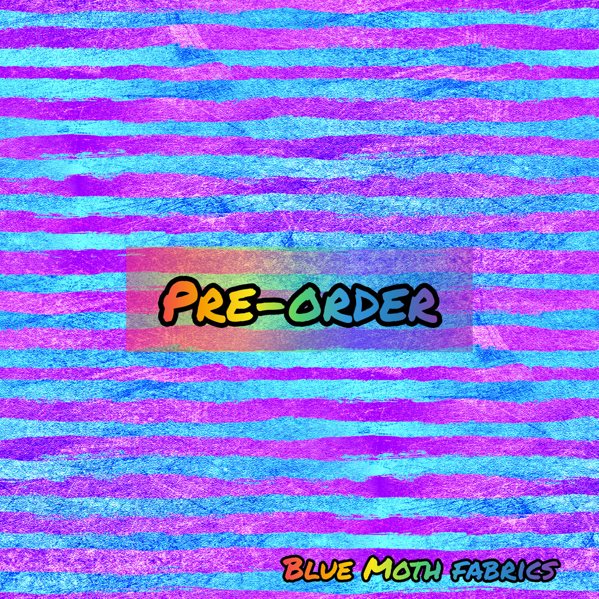 PRE-ORDER. Wonky pink and lilac stripes fabric. By METER – BlueMothFabrics
