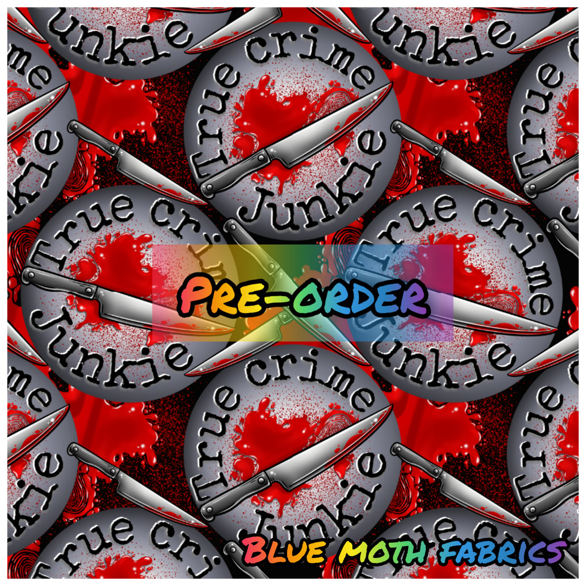 PRE-ORDER. True Crime Fabric. By METER | BlueMothFabrics
